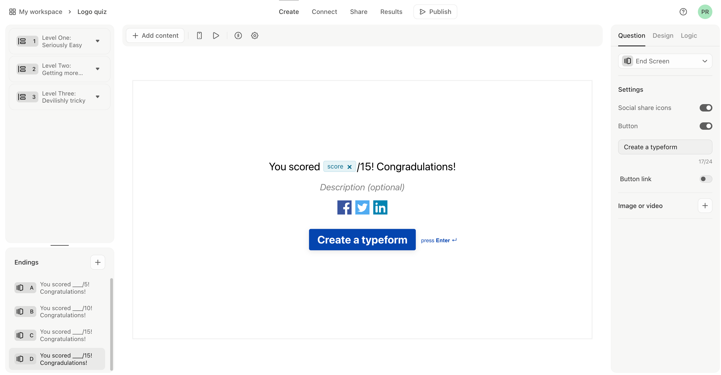 Create a quiz – Help Center