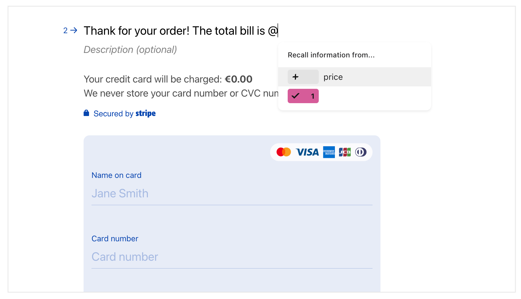 Payment question - Stripe integration – Help Center Payment question - Stripe integration – Help Center