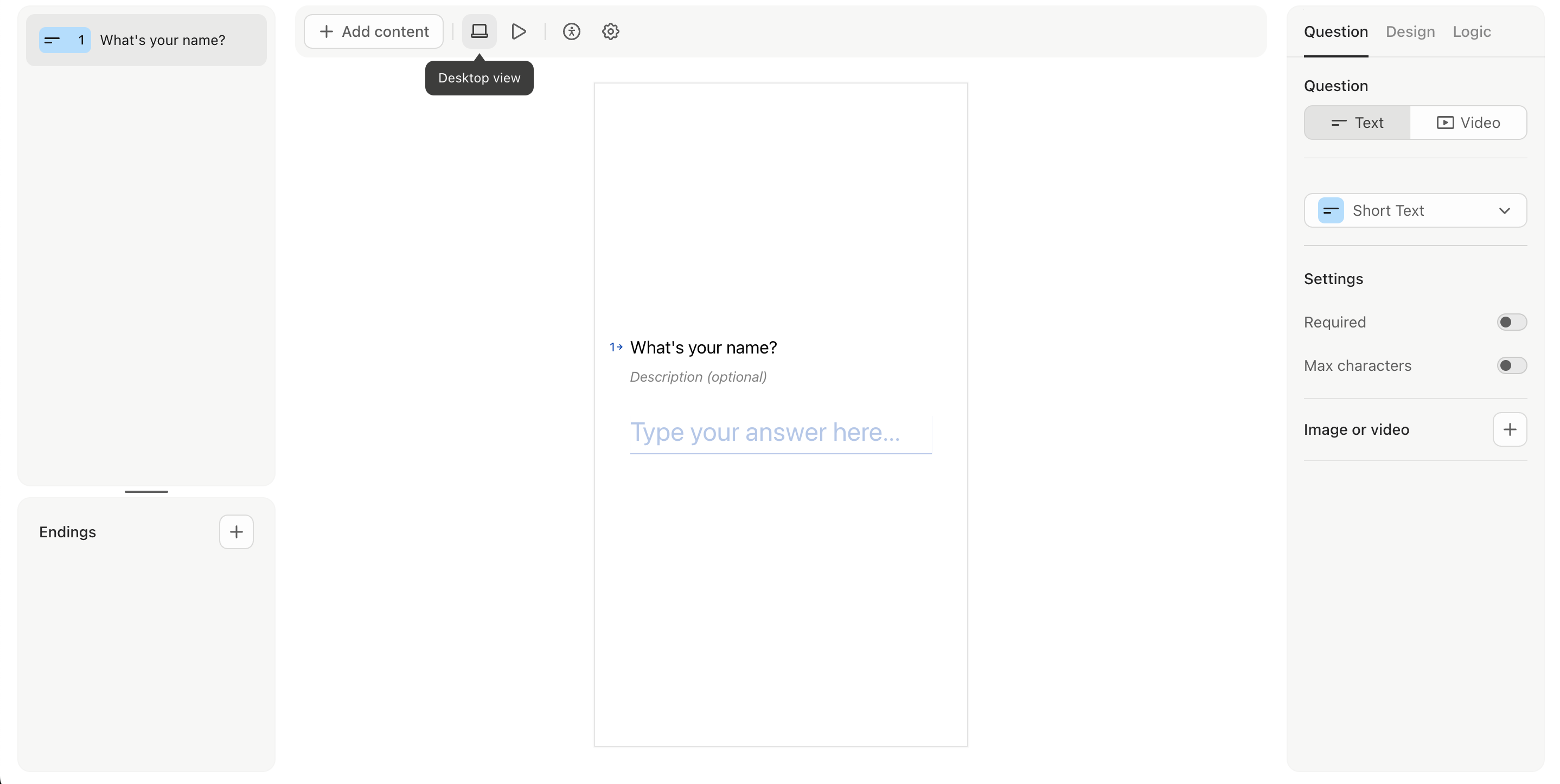My first form – Help Center