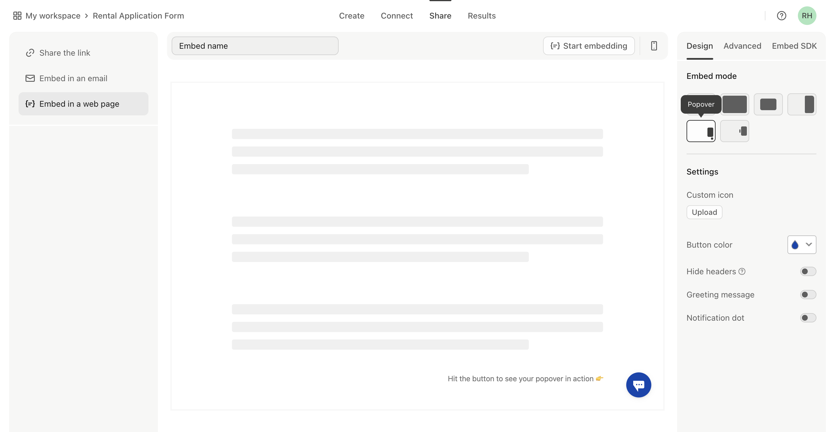 Embed your form – Help Center