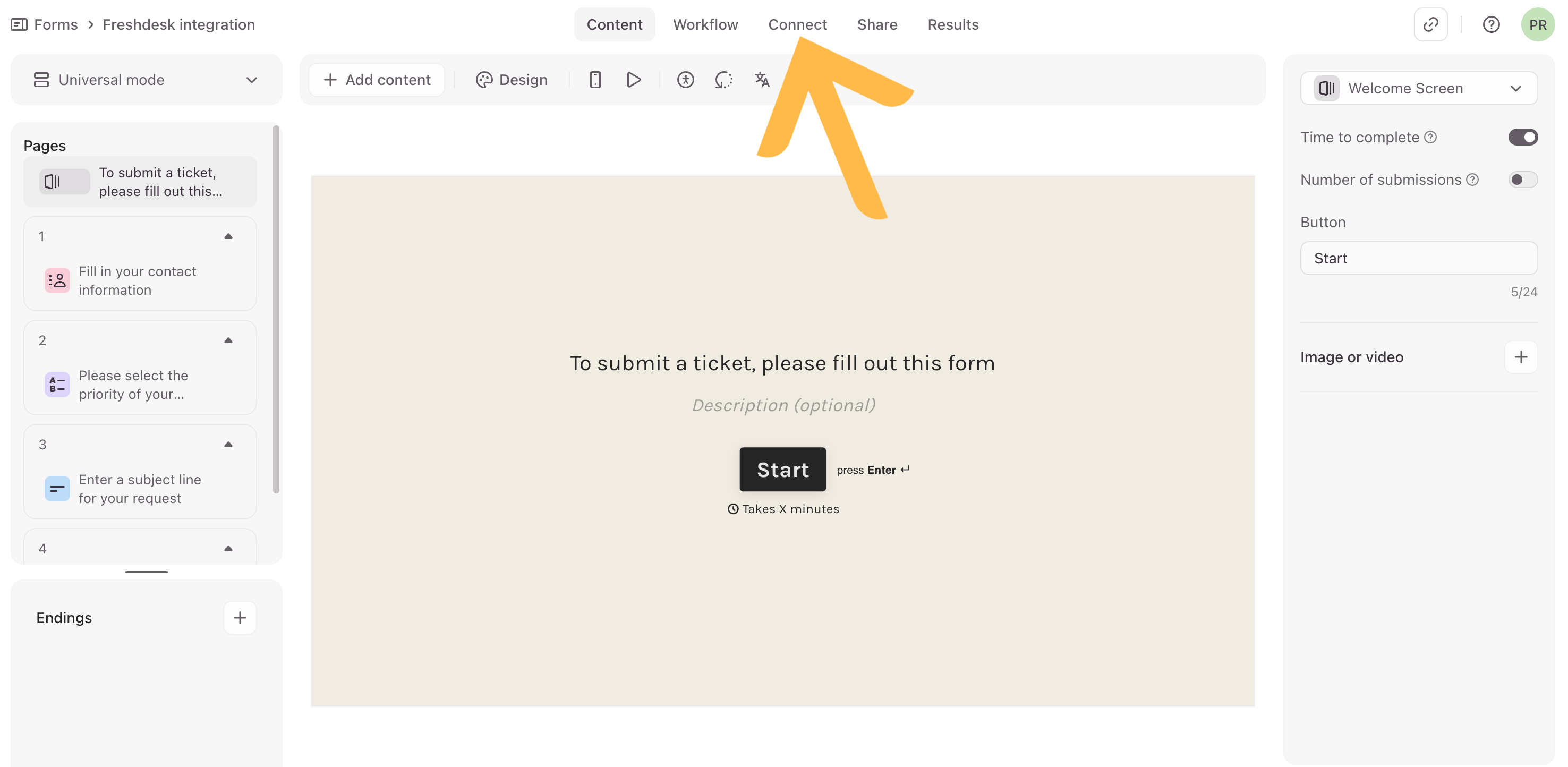 How to integrate Typeform with Freshdesk – Help Center