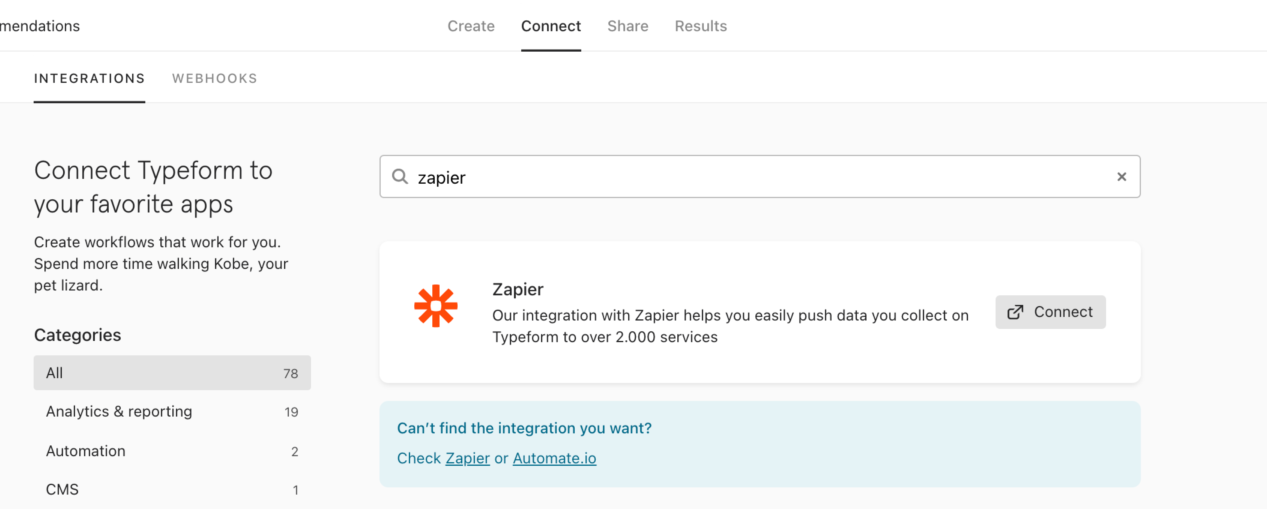 Connect Typeform to your favorite tools with Zapier – Help Center Connect Typeform to your favorite tools with Zapier – Help Center